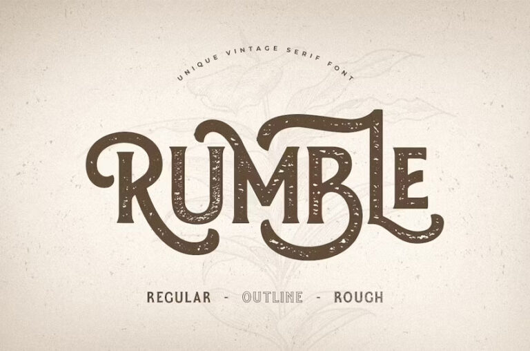 Rumble Font - Creative Fonts