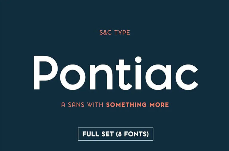 Pontiac Font - Creative Fonts