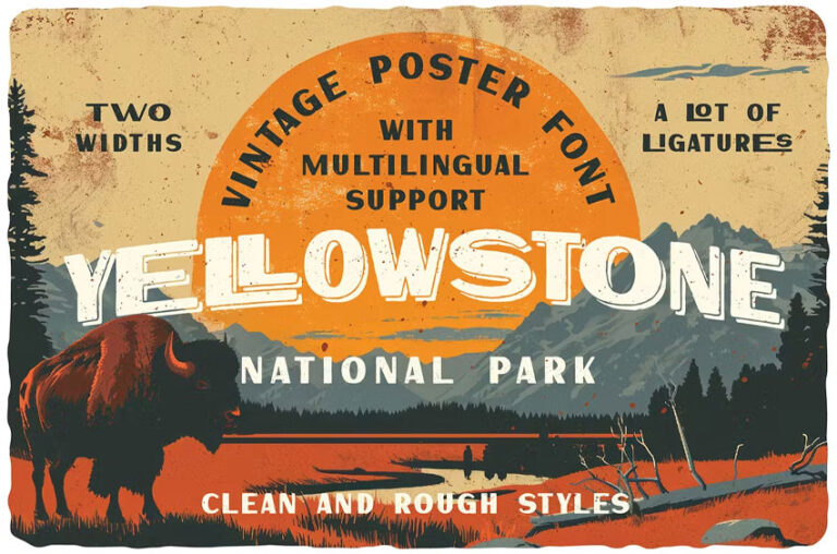 Yellowstone Font - Creative Fonts