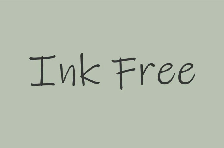 Ink Free Font - Creative Fonts