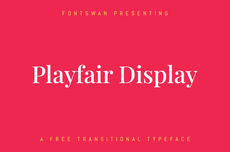 Playfair Display Font - Creative Fonts