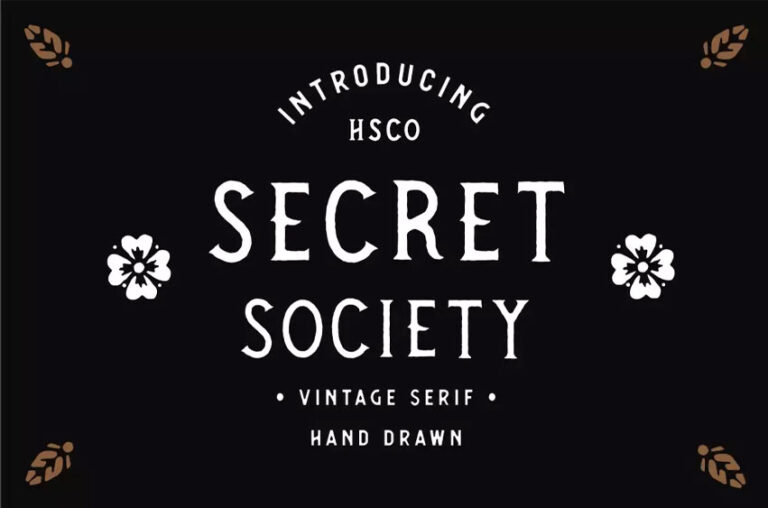 Secret Society Font - Creative Fonts