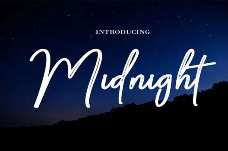 Midnight Font - Creative Fonts