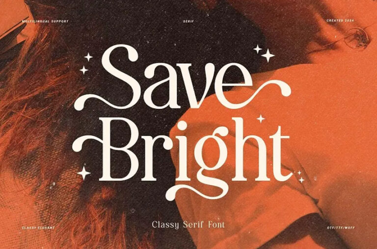 Save Bright Font - Creative Fonts