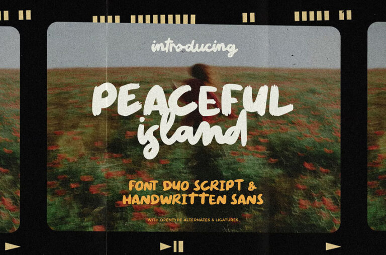 Peaceful Island Font - Creative Fonts