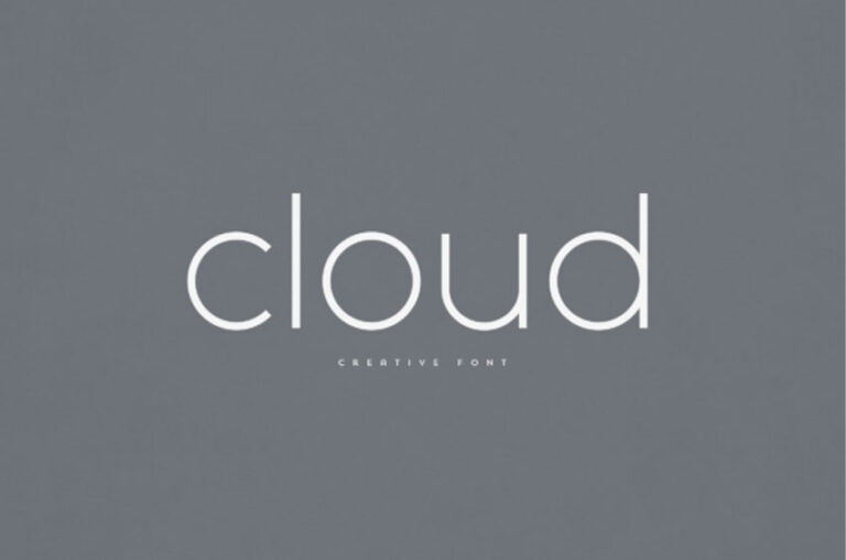 Cloud Font - Creative Fonts