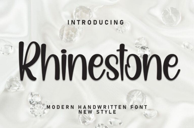 Rhinestone Script Font - Creative Fonts
