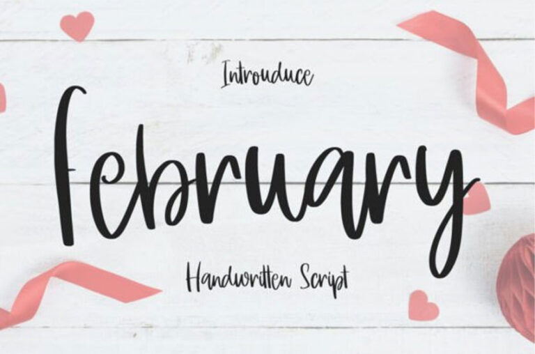 February Handwritten Font - Creative Fonts