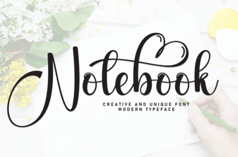 Notebook Font - Creative Fonts