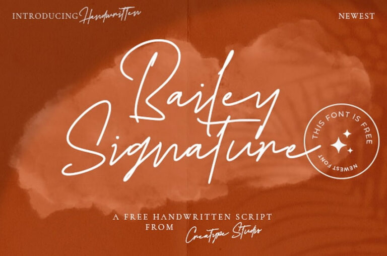 Bailey Signature Font - Creative Fonts