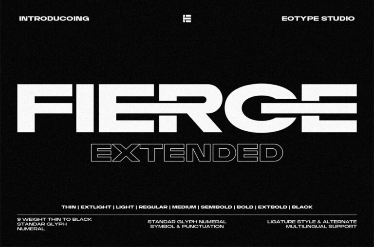 Fierce Font - Creative Fonts