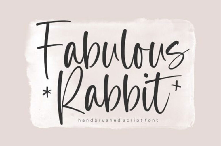 Fabulous Rabbit Font - Creative Fonts