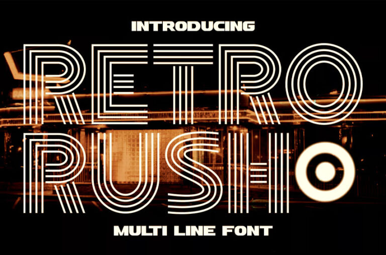 Retro Rush Font - Creative Fonts