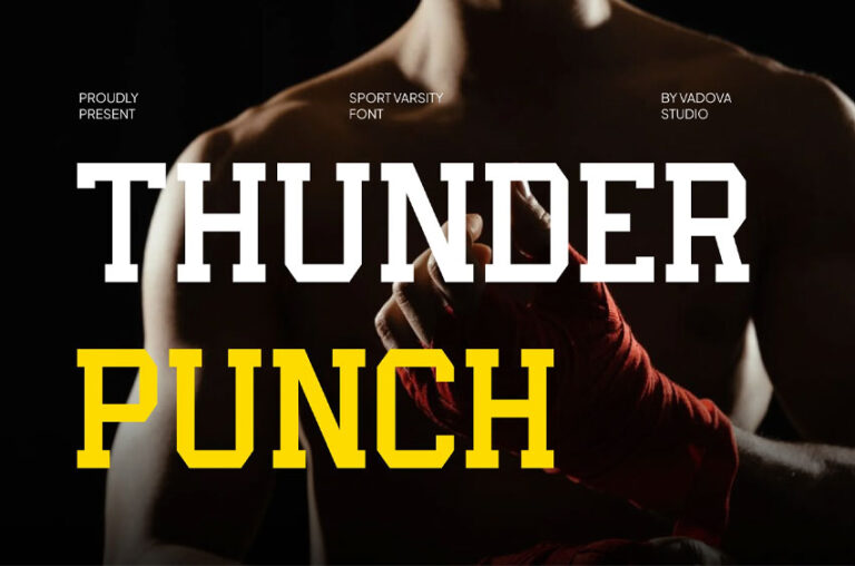Thunder Punch Font - Creative Fonts