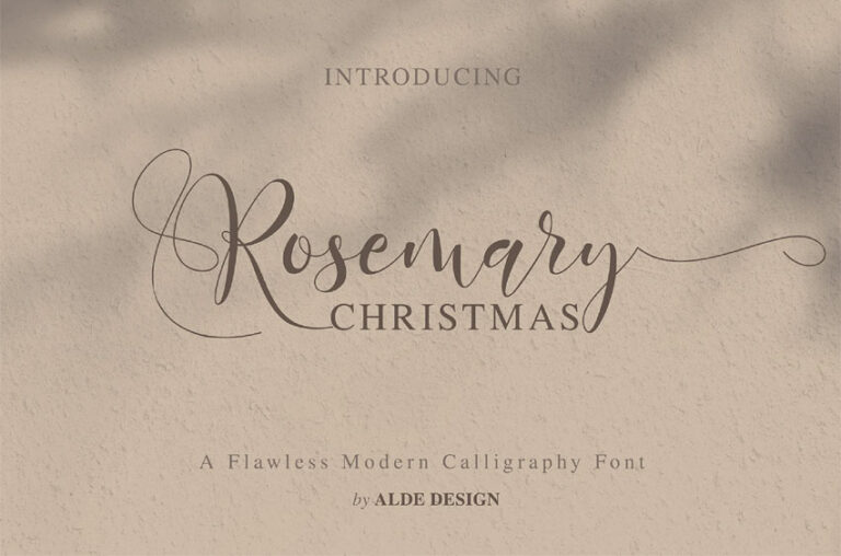 Rosemary Christmas Font - Creative Fonts