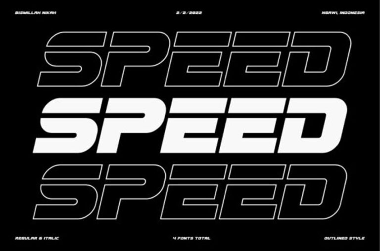 Speed Fez Font - Creative Fonts