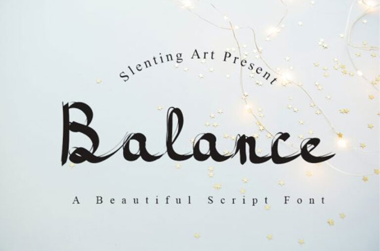 Balance Font - Creative Fonts