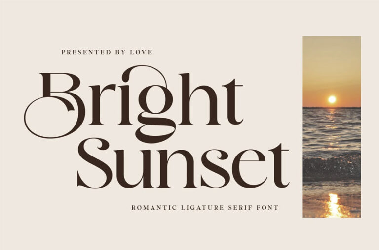 Bright Sunset Font - Creative Fonts