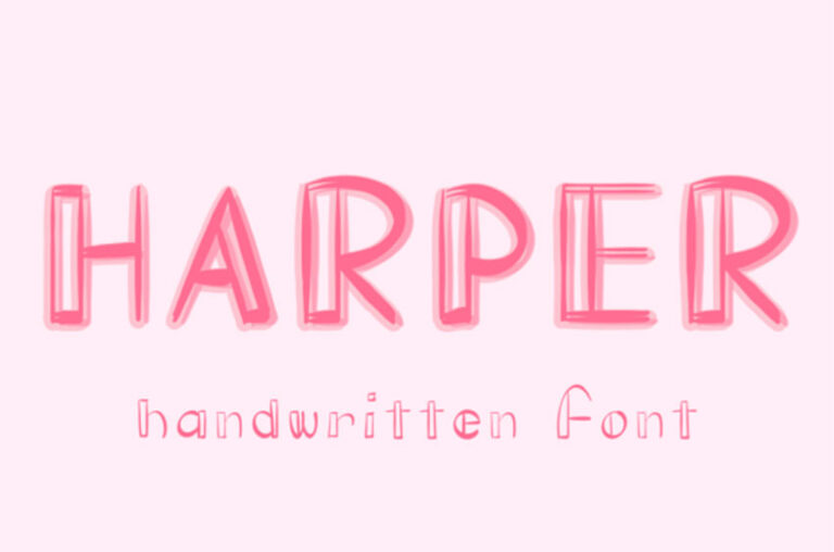 Harper Handwritten Font - Creative Fonts