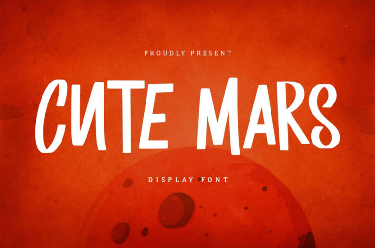 Cute Mars Font - Creative Fonts