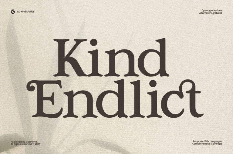 Kind Endlict Font - Creative Fonts
