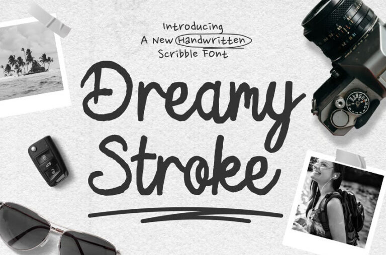 Dreamy Stroke Font - Creative Fonts
