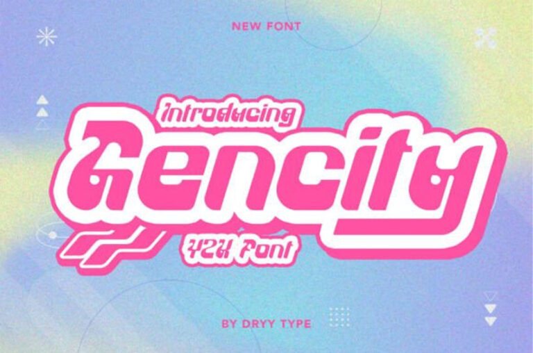 Gencity Font - Creative Fonts