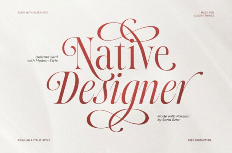 Native Designer Font - Creative Fonts