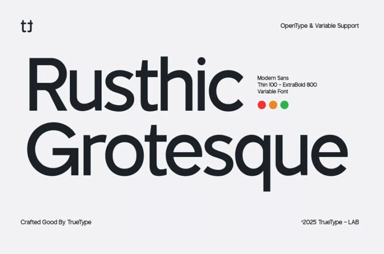 Rusthic Grotesque Font - Creative Fonts