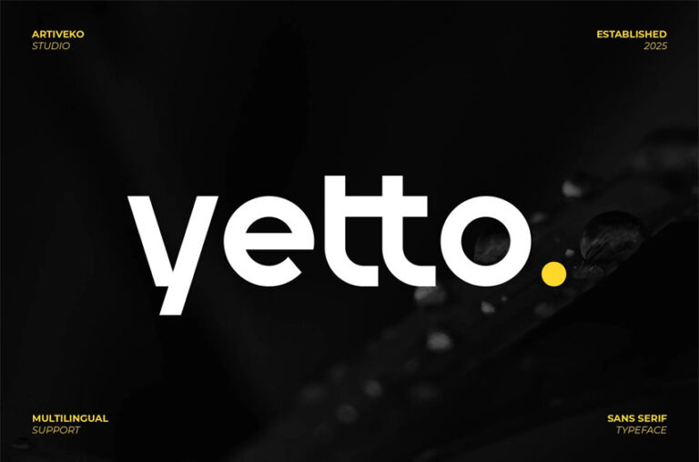 Yetto Font - Creative Fonts