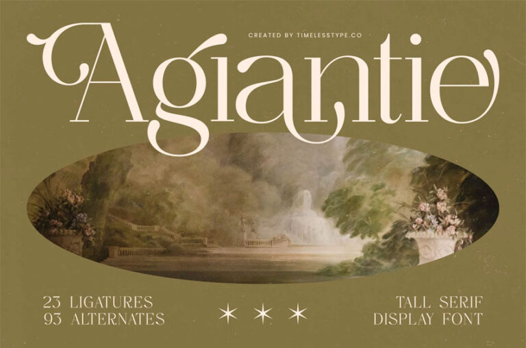 Agiantie Font - Creative Fonts