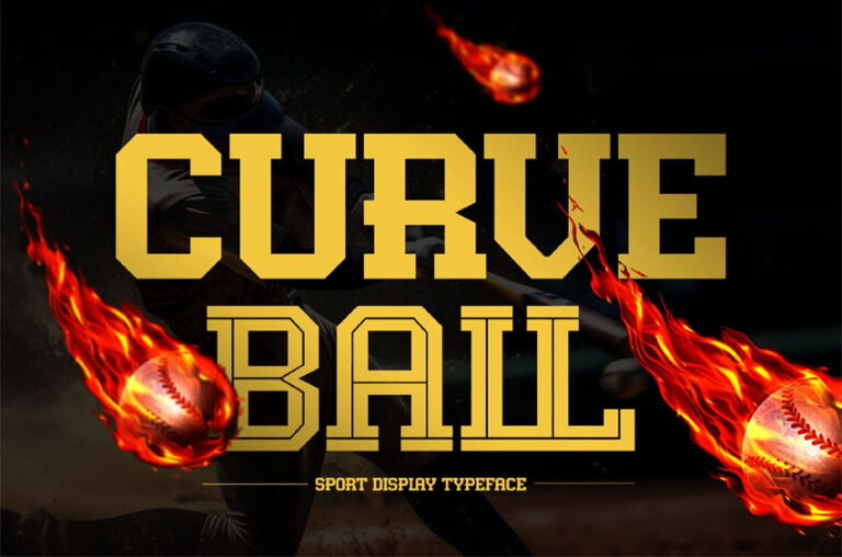 Curveball Font - Creative Fonts