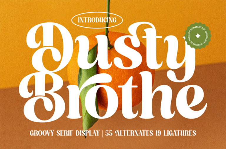 Dusty Brothe Font - Creative Fonts