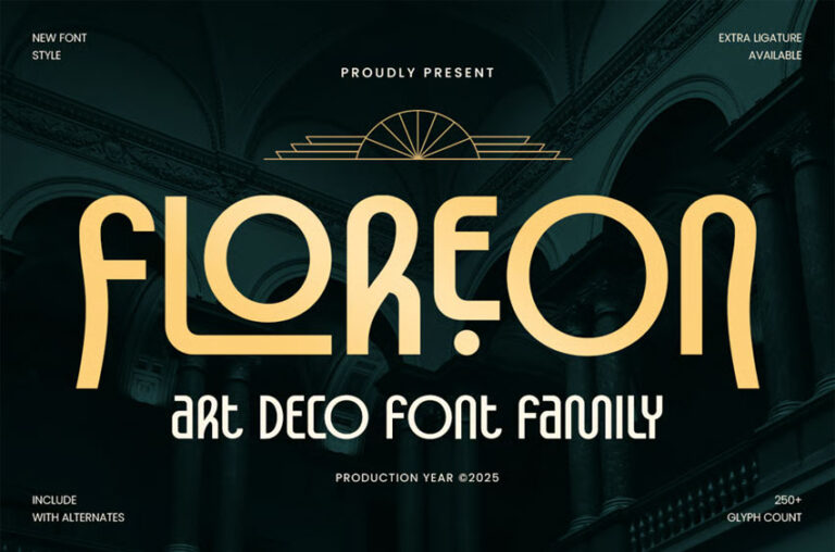 Floreon Font - Creative Fonts