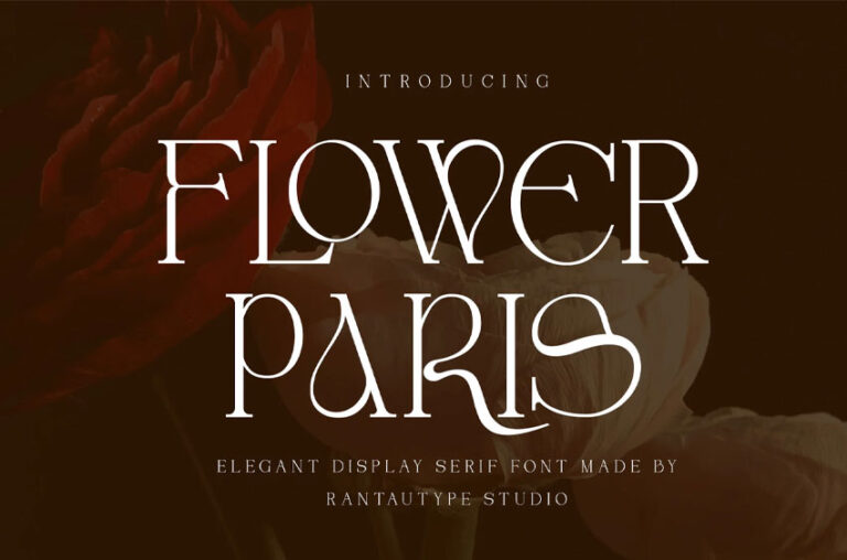 Flower Paris Font - Creative Fonts