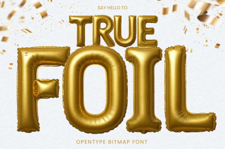 True Foil Font - Creative Fonts