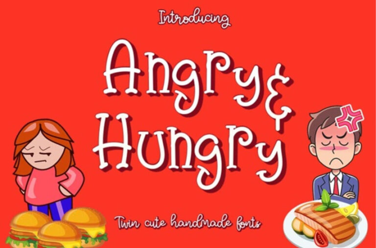 Angry & Hungry Font - Creative Fonts