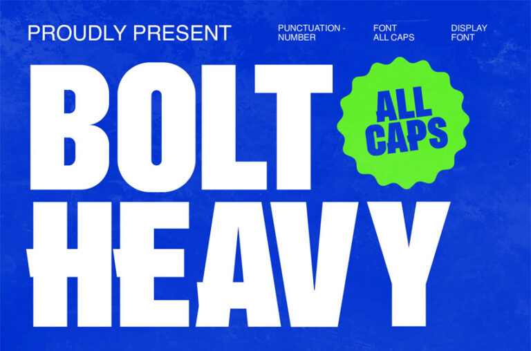Bolt Heavy Font - Creative Fonts