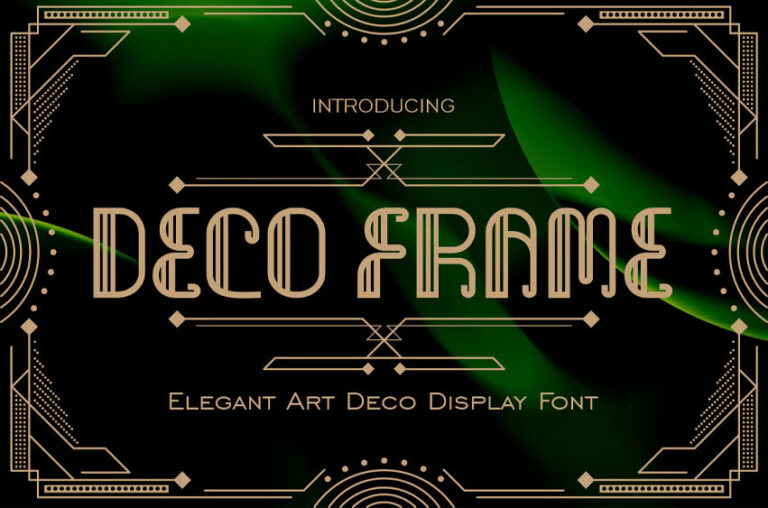 Deco Frame Font - Creative Fonts