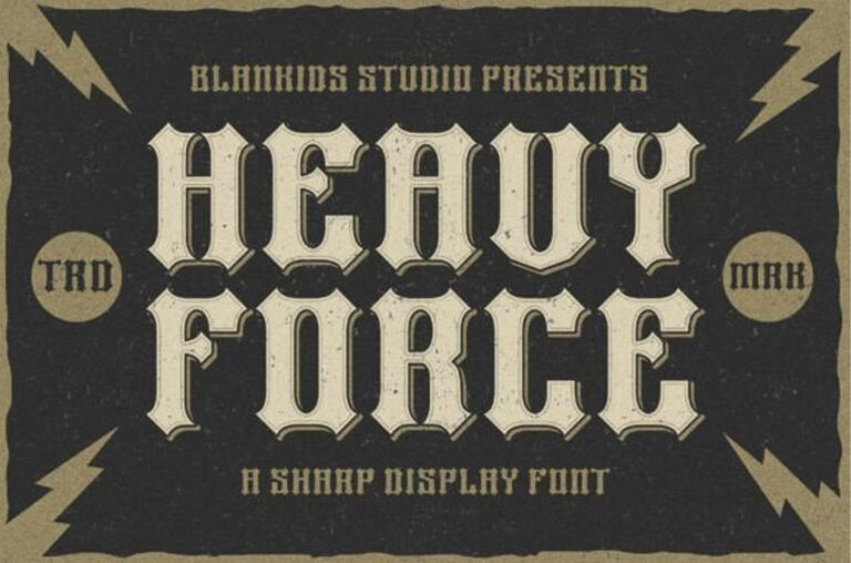 Heavy Force Font - Creative Fonts