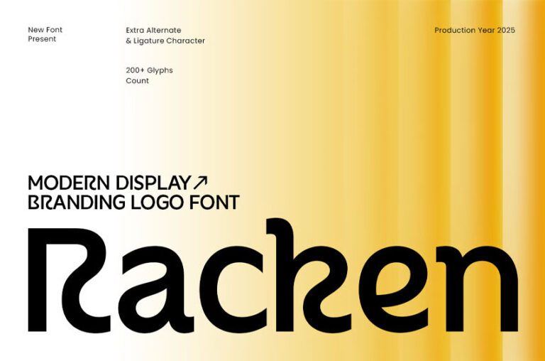 Racken Font - Creative Fonts