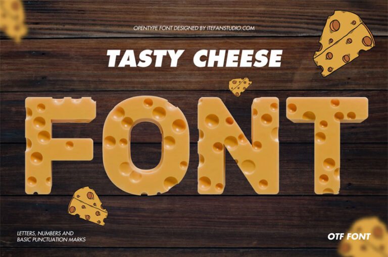 Tasty Cheese Font - Creative Fonts