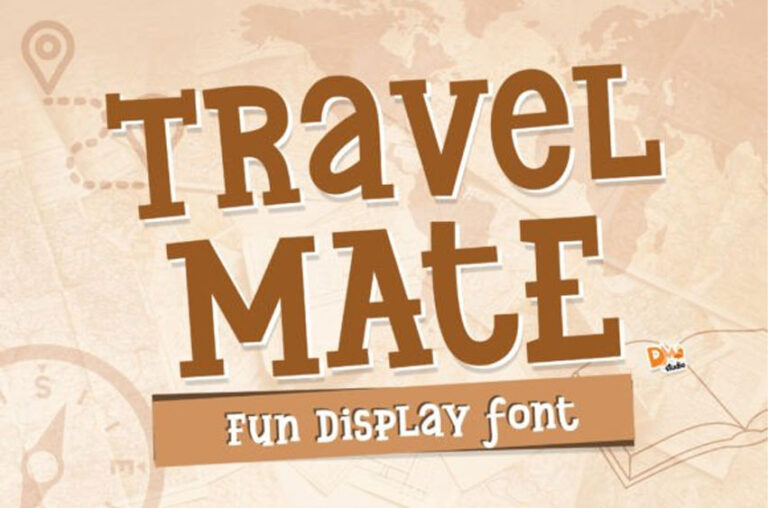 Travel Mate Font - Creative Fonts