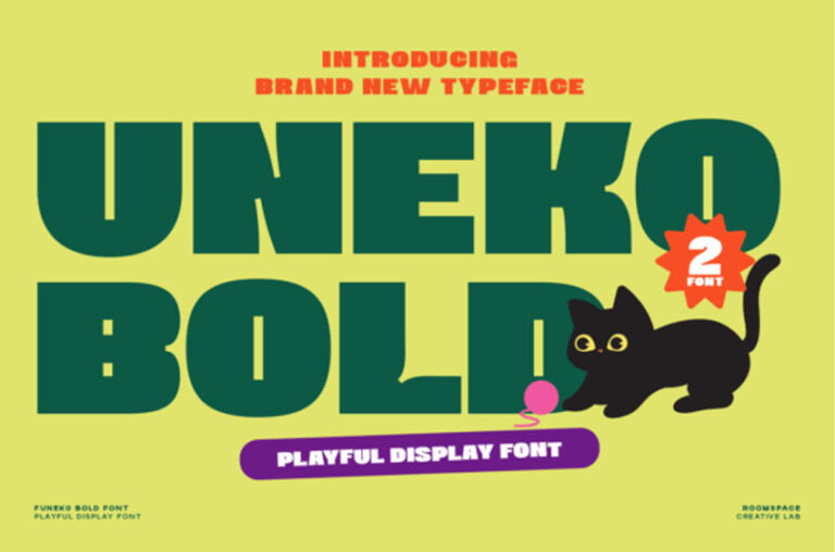 Uneko Bold Font - Creative Fonts