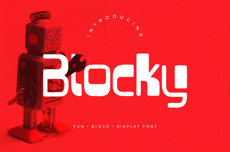 Blocky Font - Creative Fonts