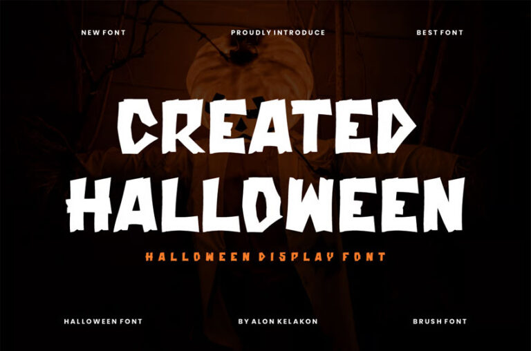 Created Halloween Font - Creative Fonts