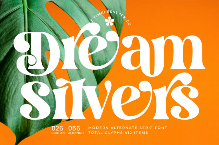 Dream Silvers Font - Creative Fonts