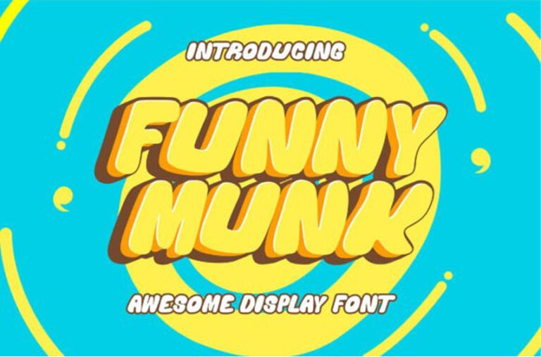Funny Munk Font - Creative Fonts