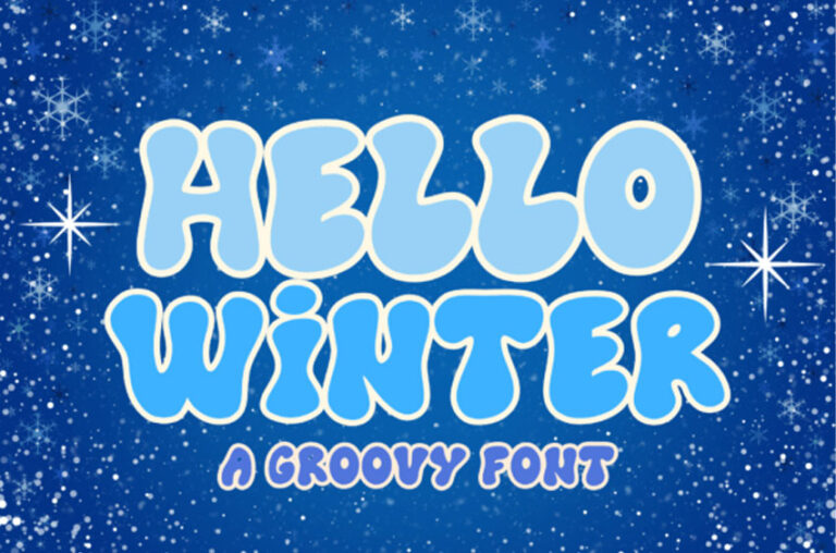Hello Winter Font - Creative Fonts