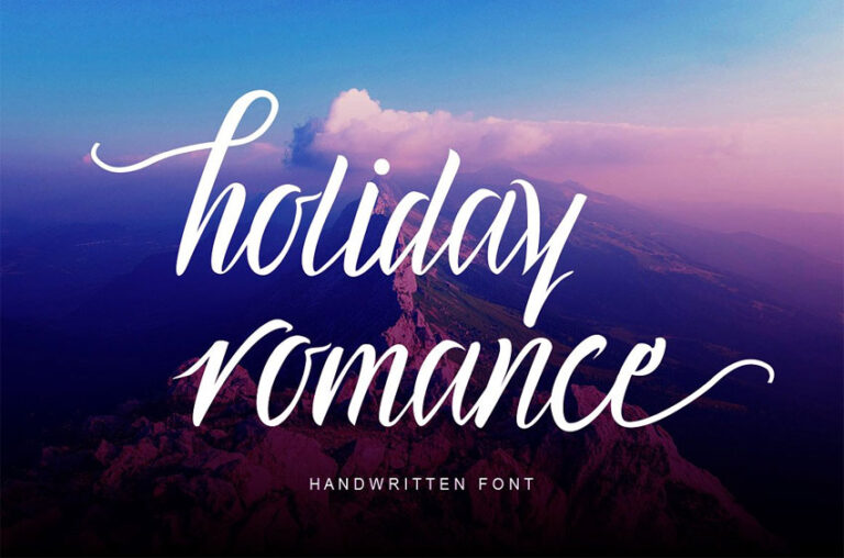 Holiday Romance Font - Creative Fonts